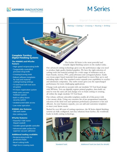 M Series Finishing - Gerber Innovations