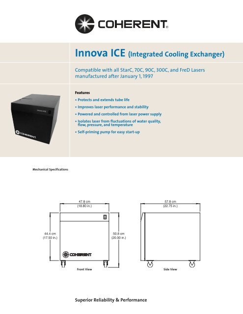 Innova ICE (Integrated Cooling Exchanger) - Coherent