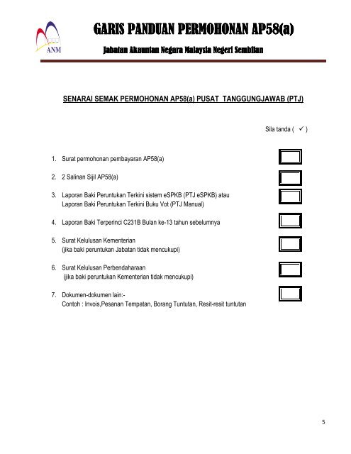 GARIS PANDUAN PERMOHONAN