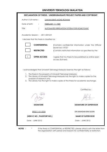 Faculty of Electrical Engineering - Universiti Teknologi Malaysia