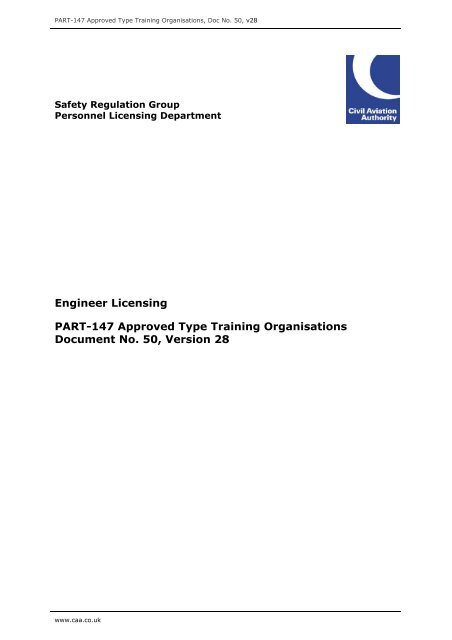 Part-147 Approved Type Training Organisations - Helitavia