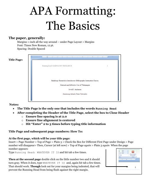  Apa Title Page Spacing What Is The Paragraph Spacing For APA Format 2022 11 21