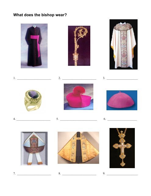What does the bishop wear? - Catholic Mom
