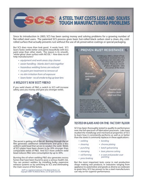 SCS Product Brochure Rev. 2 - SCS process