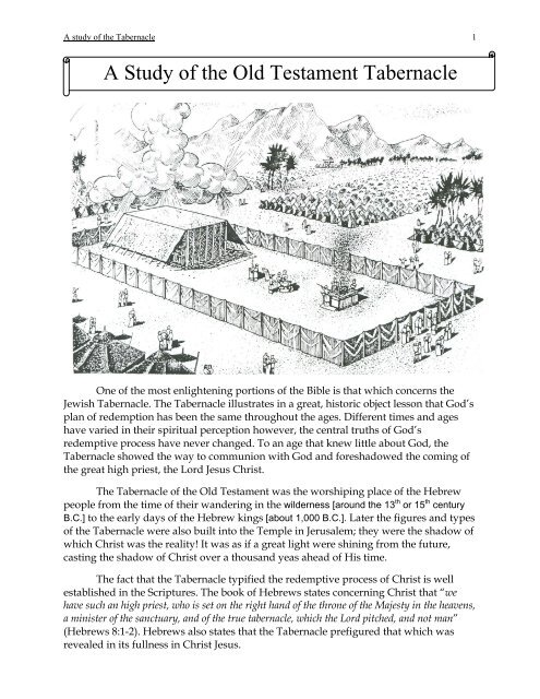 Bible Studies On The Tabernacle