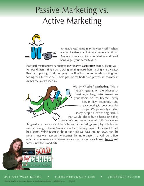 Passive Marketing vs. Active Marketing