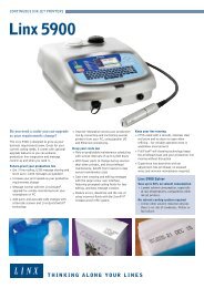 Linx 7900 - Linx Printing Technologies