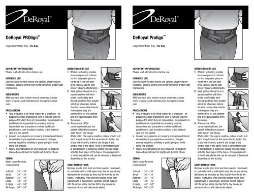 Proline LSO Instructions - MedDex Solutions