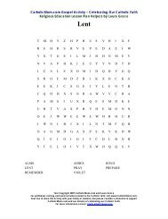 Liturgical Year Worksheet - Catholic Mom