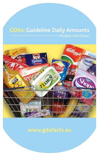 GDAs: Guideline Daily Amounts www.gdafacts.eu - FoodDrinkEurope