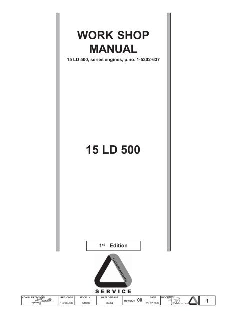 15 LD 500 - lombardini service