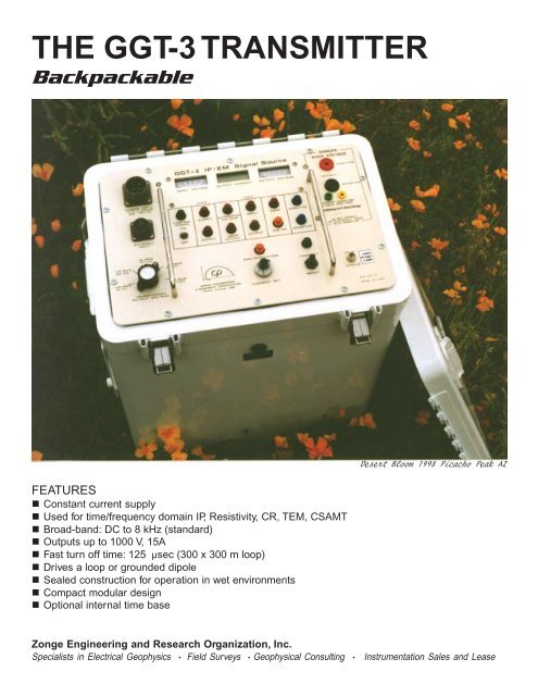 specifications for the ggt-3 transmitter - Alphageofisica