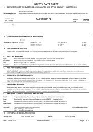 MSDS - TASKI R2 - Packaging Plus
