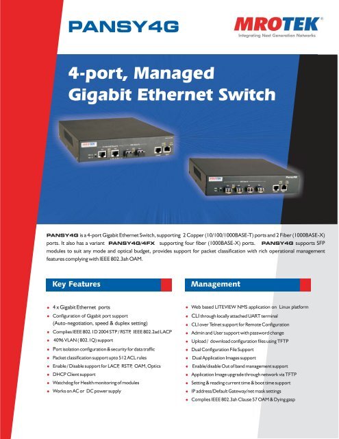 Data Sheet - MRO-TEK
