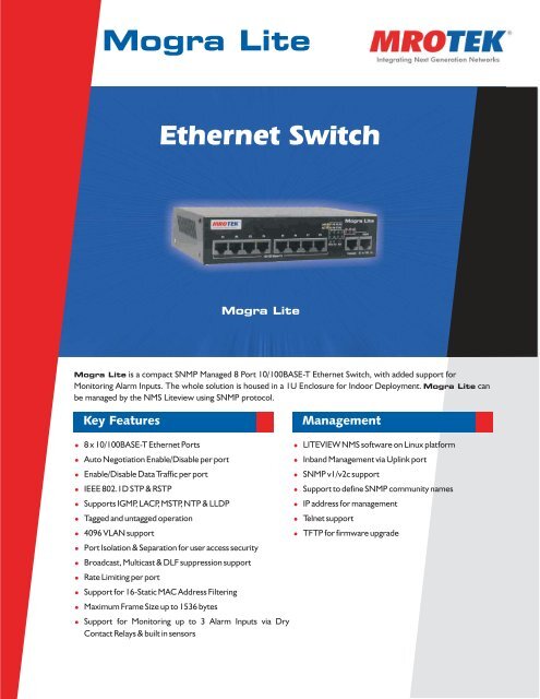 Data Sheet - MRO-TEK
