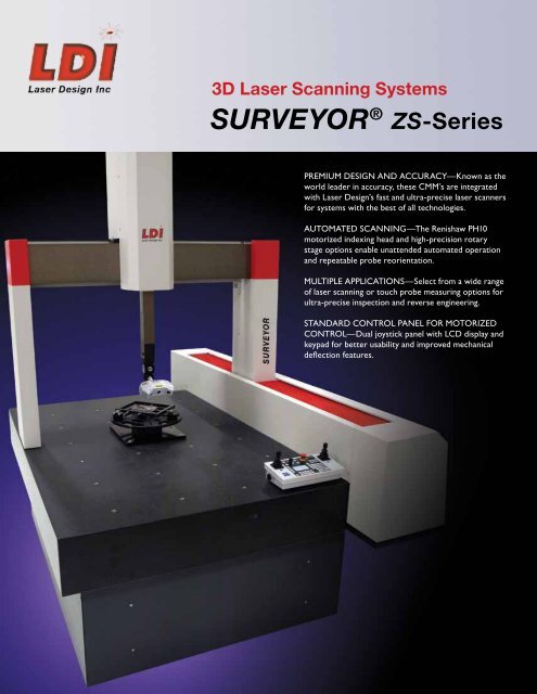 Surveyor ZS-Series Technical Specs - Laser Design | GKS