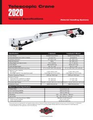 IMT 5200 Articulating Crane Specification Sheet - Truck Utilities