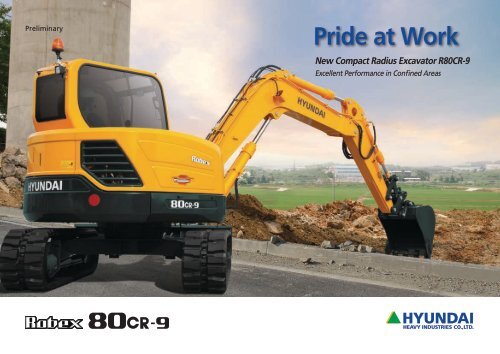 Hyundai R80CR-9 Mini Excavator Brochure