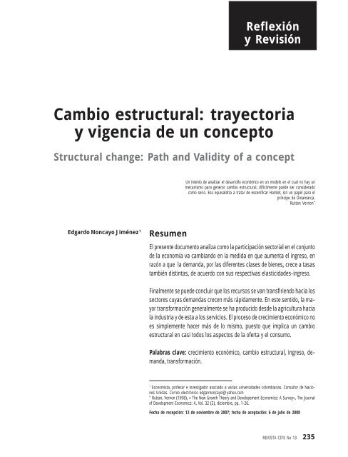 Cambio Estructural _ Cambio estructural y – RXFRF
