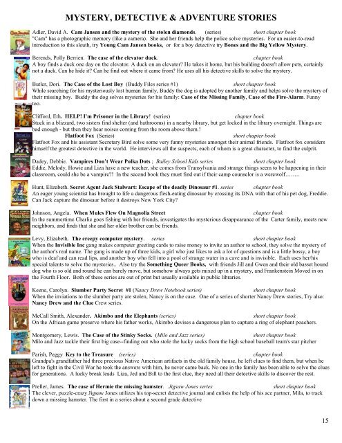 Mystery & Adventure Stories