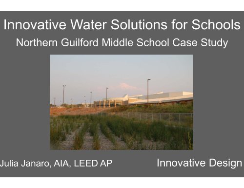 Innovative Water Solutions for Schools - Innovative Design