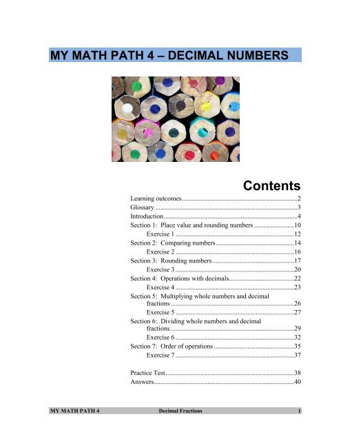 MY MATH PATH 4 - Decoda Literacy Solutions