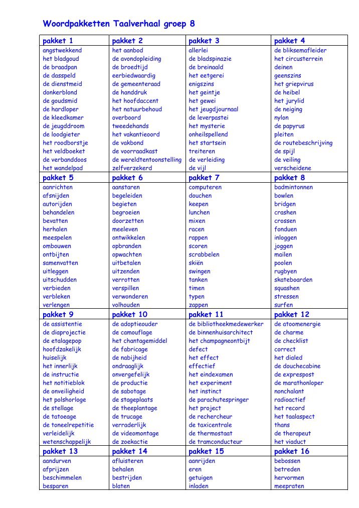 Woordpakketten Magazines