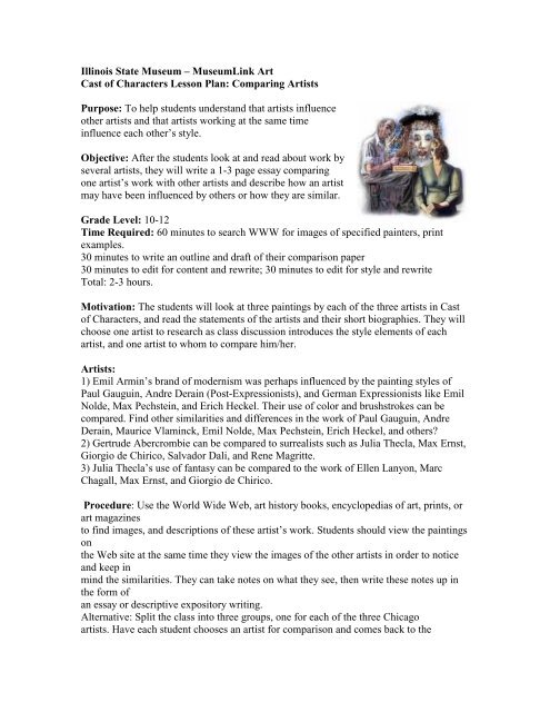 Comparing Artists - Illinois State Museum