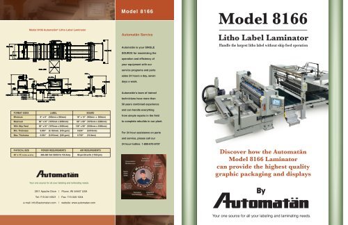 Model 8166 - Automatan