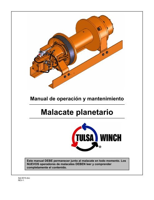 Malacate planetario - TWG