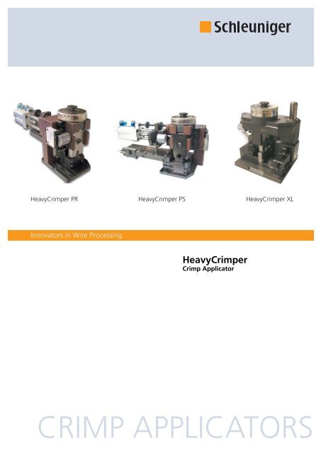 CRIMP APPLICATORS - Exmore