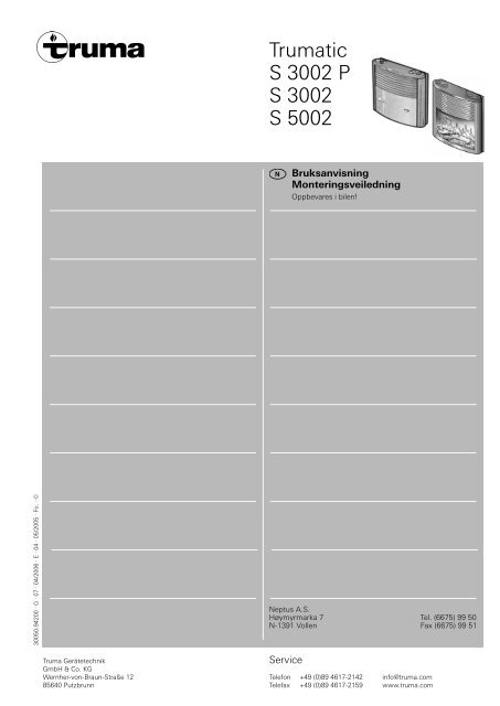 Truma S5002/S3002 - Neptus AS