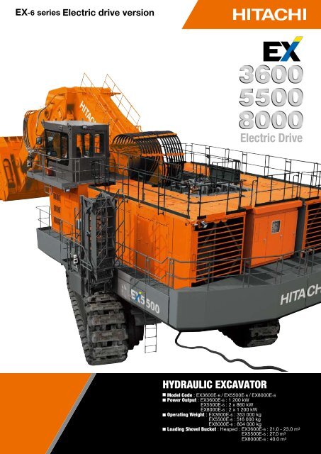 Hitachi Excavator 5500
