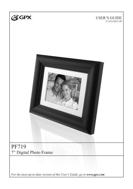 7” Digital Photo Frame - GPX