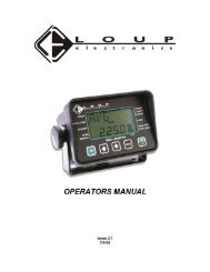 Loup II Drill Monitor - Loup Electronics