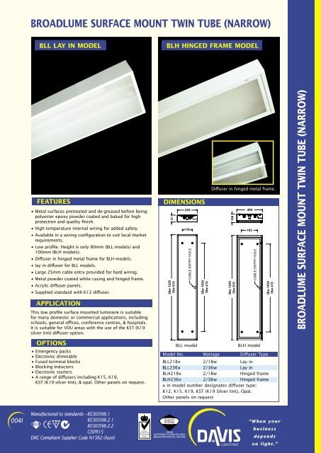 broadlume series - Davis Lighting