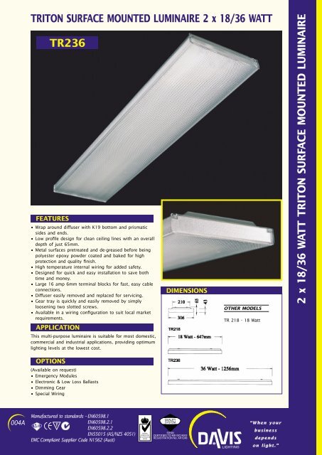 Surface Mounted T8 - Davis Lighting