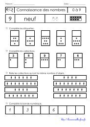 Connaissance des nombres 0 Ã 11 - Les coccinelles