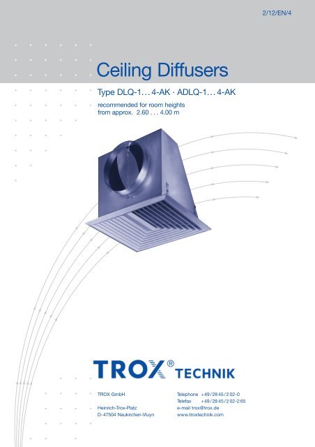 Ceiling Diffusers - TROX