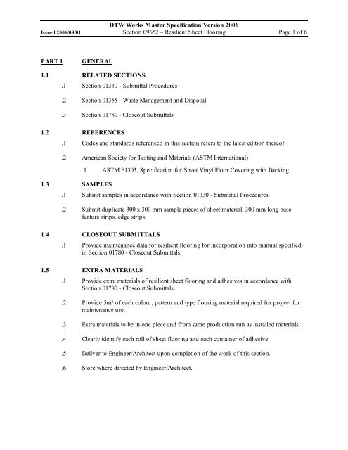 Resilient Flooring Spec Section | Viewfloor.co