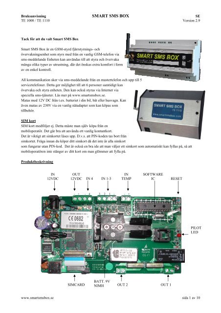 Smart SMS Box ver. 2.9 - (SE)