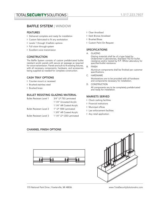 BAFFLE SYSTEM | WINDOW - TSS Bulletproof