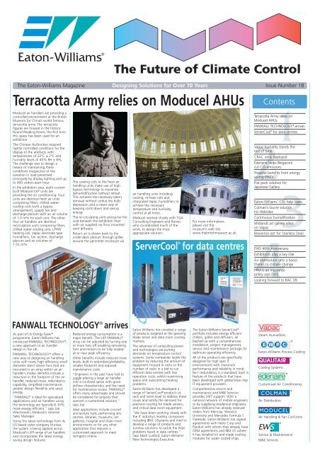 The Future of Climate Control - Issue 18 - Eaton-Williams