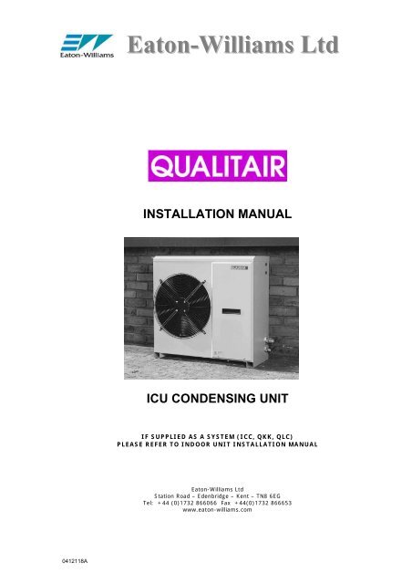 ICU Installation Manual - Eaton-Williams