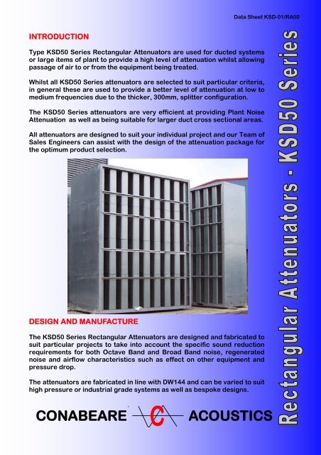 Rectangular Attenuator â Series 50 - Conabeare Acoustics Limited