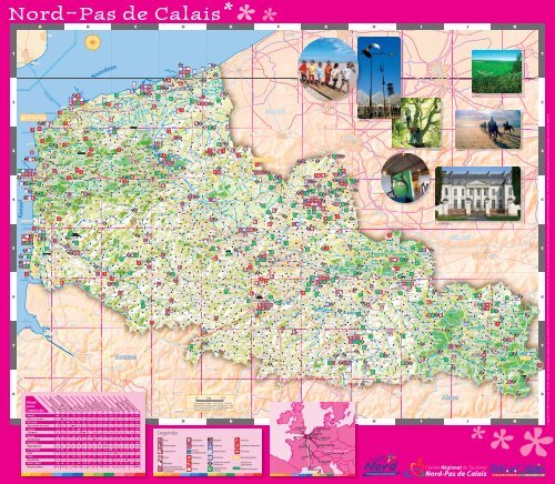 Carte touristique Nord-Pas de Calais