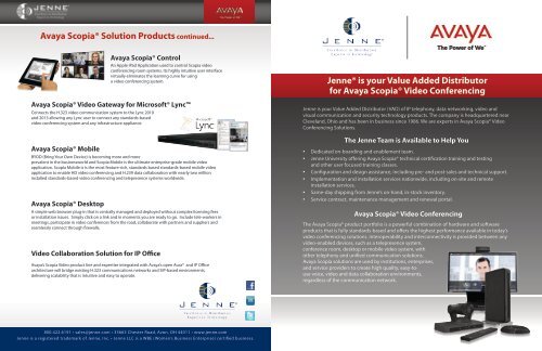 Avaya Scopia Brochure