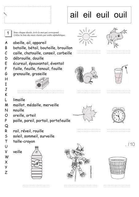 ail eil euil ouil - Free