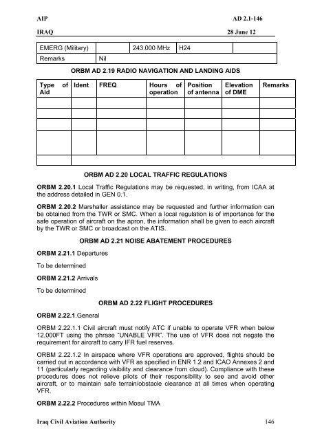 AIP AD 2.1-145 IRAQ 28 Ju