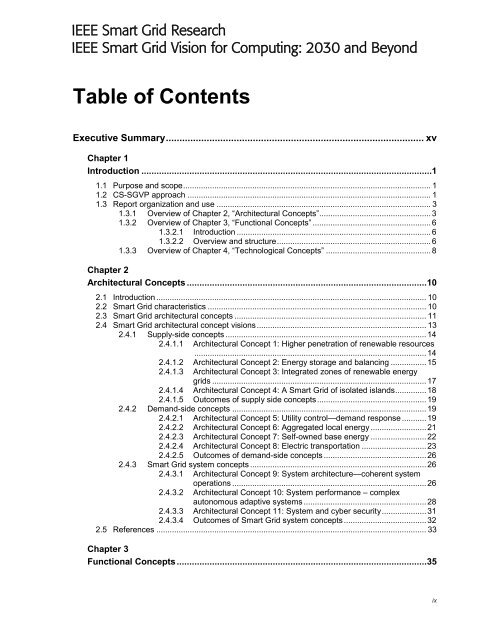 Table of contents - The IEEE Standards Association
